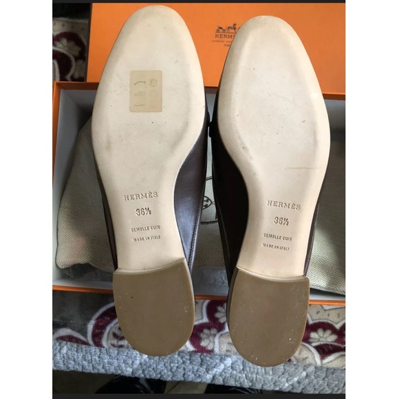 Hermes | Shoes | Hermes Semelle Cuir Mules 365 | Poshmark